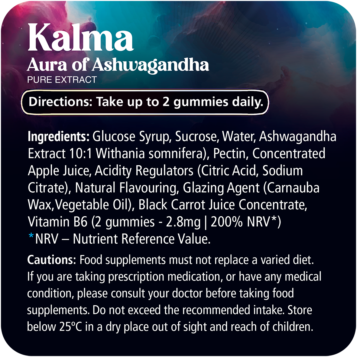 Kalma - Pure Ashwaghanda Extract Gummies | 60 Pack | Vegan Friendly ...